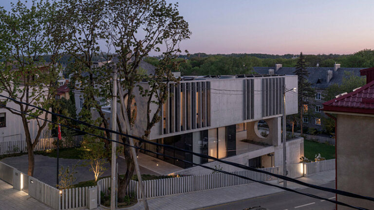 g.natkevicius & partners builds modernist concrete house in lithuania