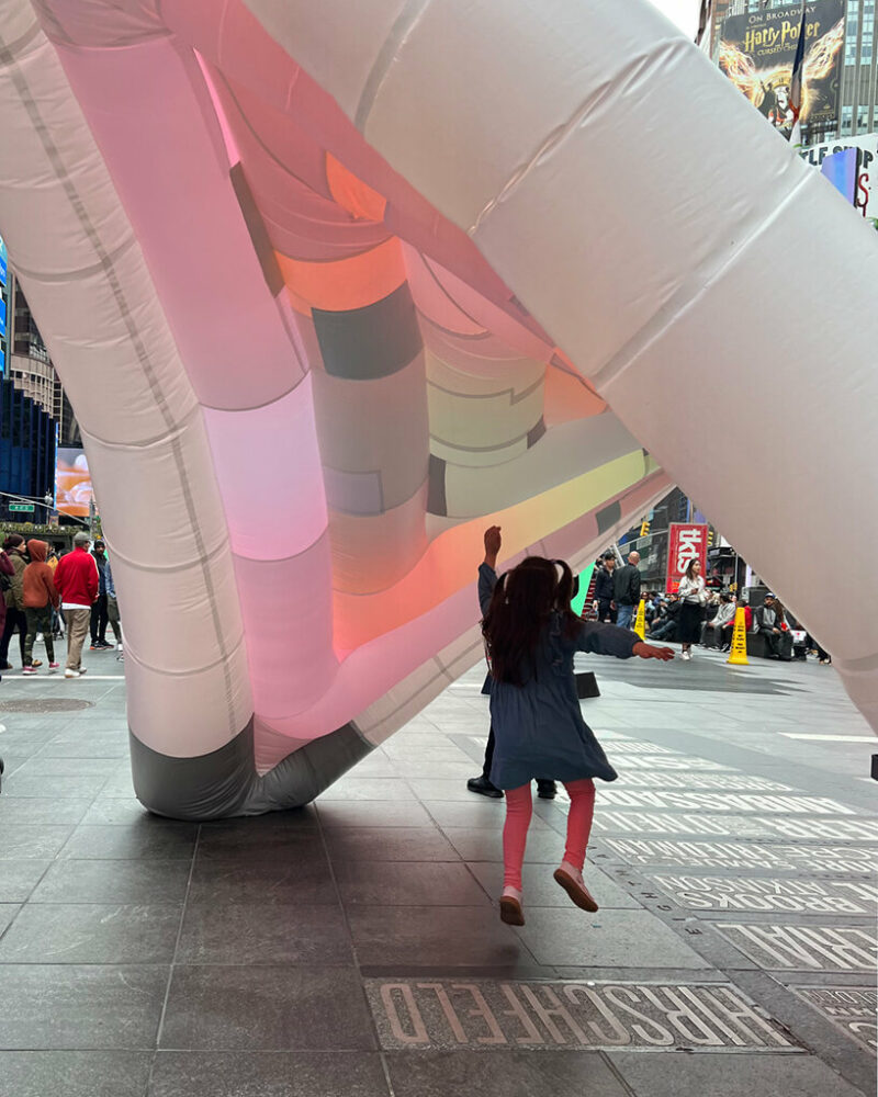 inflatable architecture by pratt students is a quilt of recycled ...