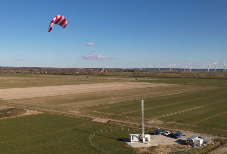 skysails power kites harvest wind energy at altitudes of up to 400 meters
