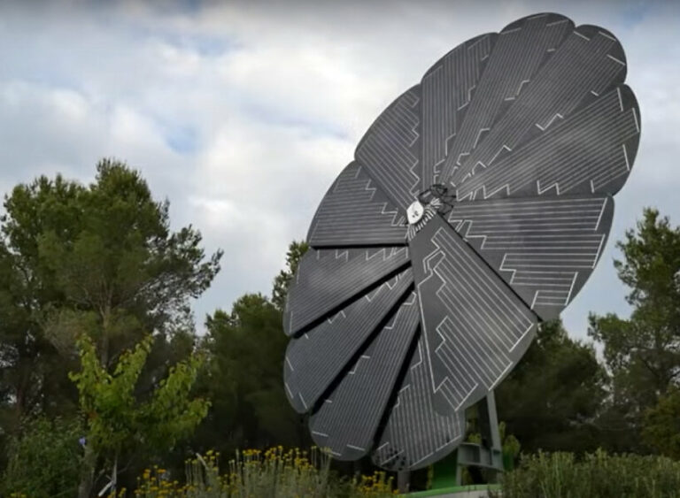 self-cleaning sunflower solar panels generate up to 40% more power
