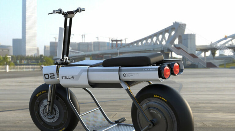 spacecraft inspired 'STELLAR' scooter uses solar energy to ride around ...