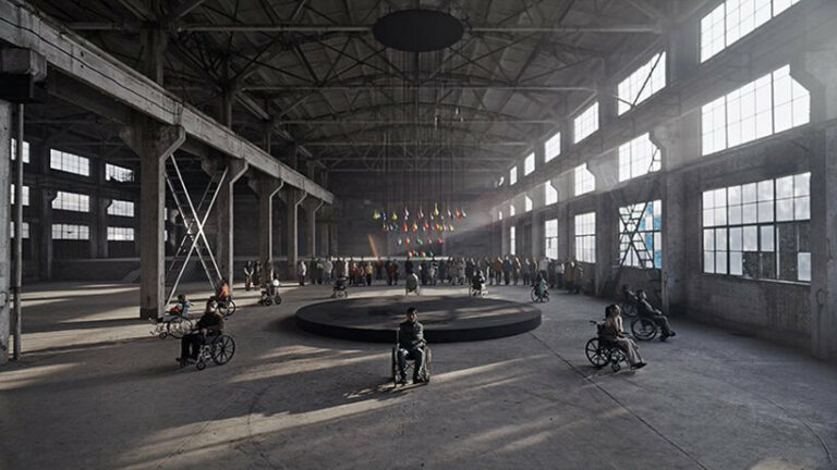 jody xiong presents 'the bloom' installation for 2022 winter paralympic