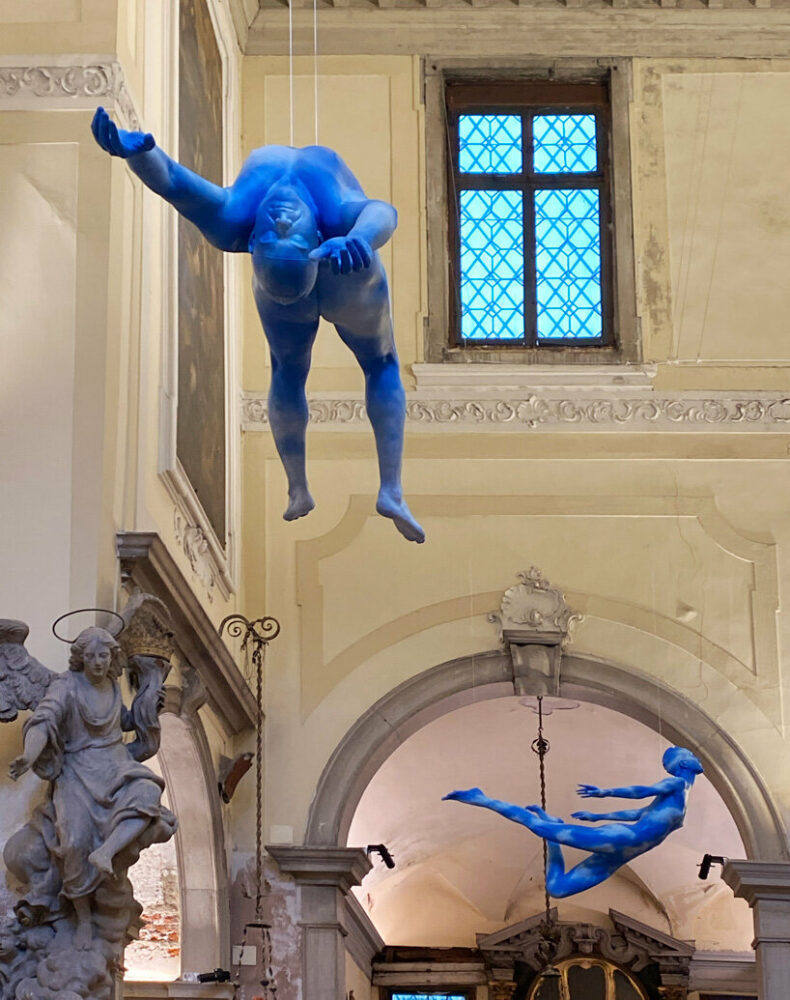 ugo rondinone brings human clouds, a gilded sun and colorful, burnt out ...