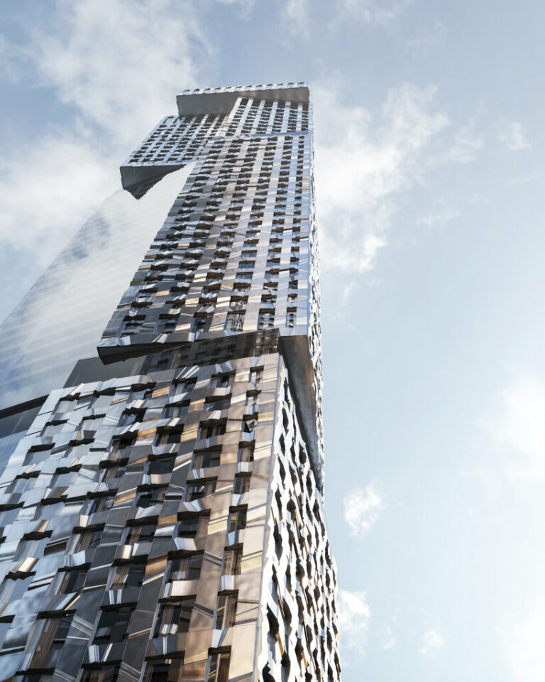 take a first look inside frank gehry's glimmering twin skyscrapers in ...