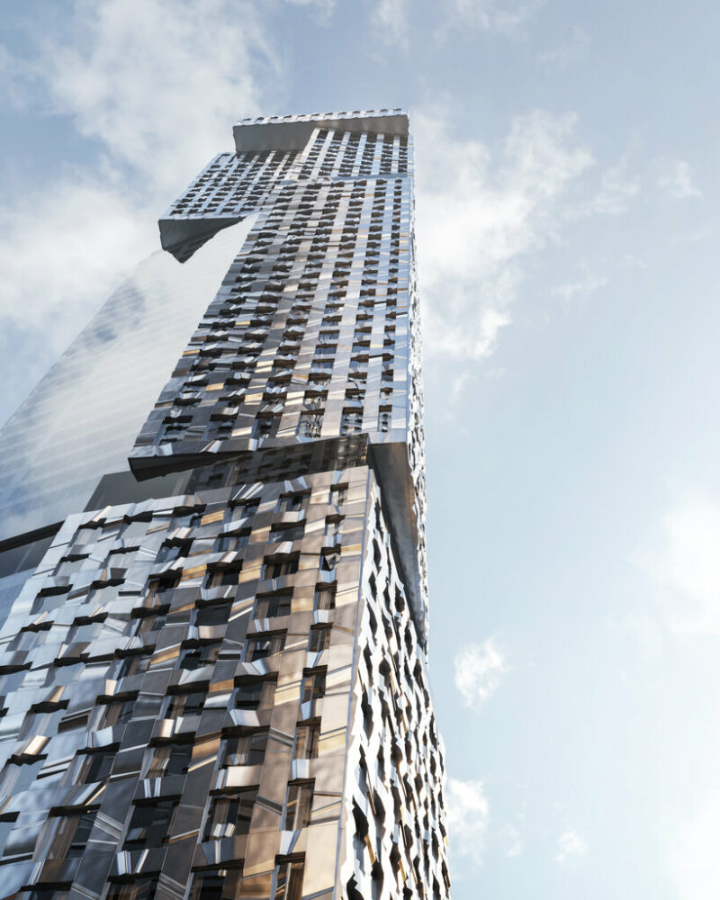 take a first look inside frank gehry's glimmering twin skyscrapers in ...