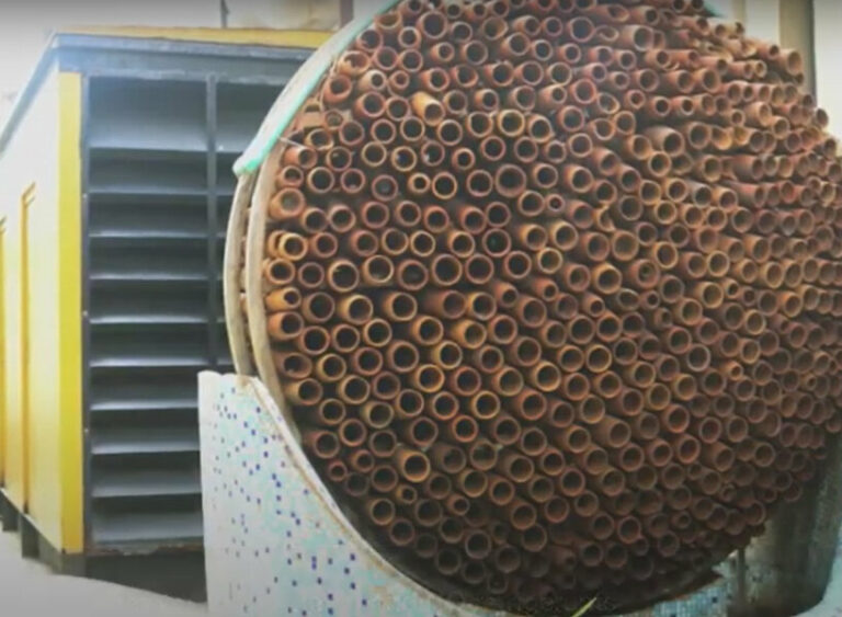 terracotta pipe installations cool down and purify humid, hot air using ...