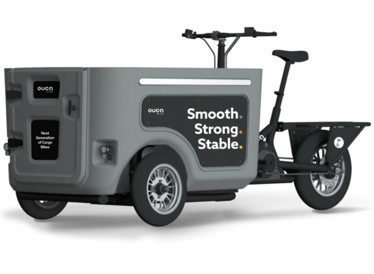 'ouca' cargo bikes can transport goods up to 180 kilos and double as a ...