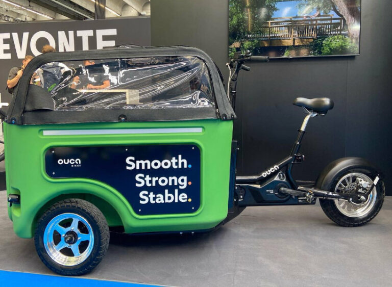 'ouca' cargo bikes can transport goods up to 180 kilos and double as a ...