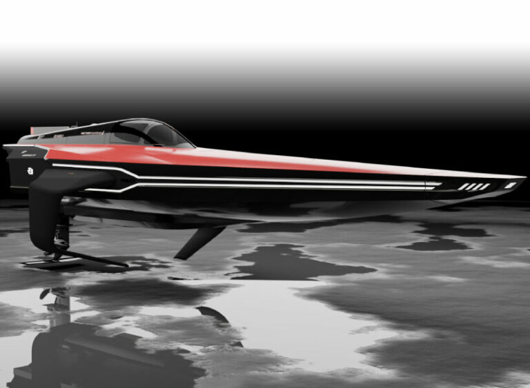all-electric ‘racebird’ is a flying racing boat with cooling and ...