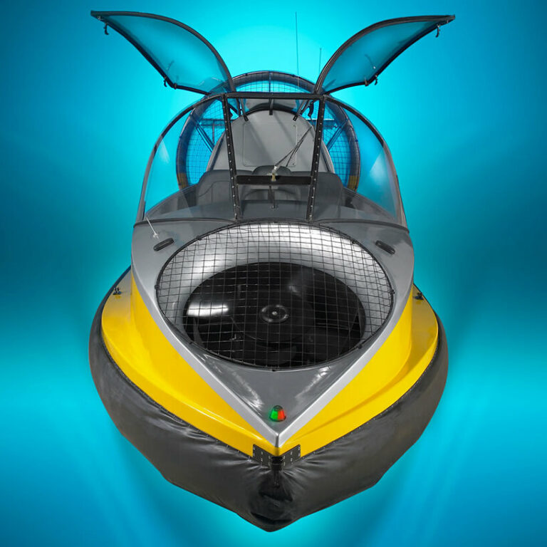 the flying hovercraft by hammacher schlemmer