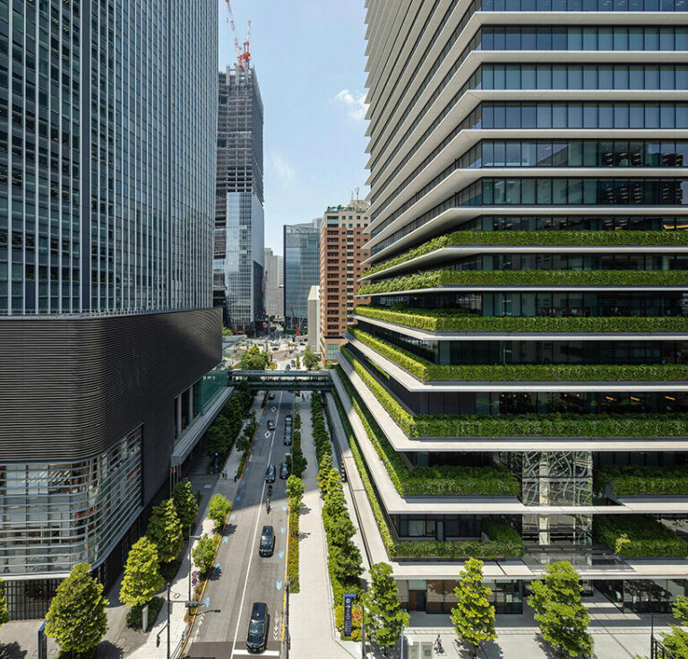 ingenhoven architects completes 'vertical garden city' in tokyo