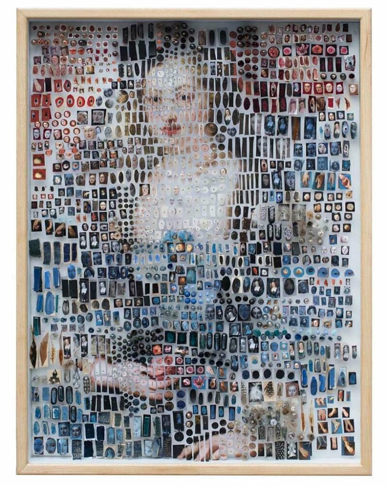 michael mapes forms dismantled portraits reinterpreting famous paintings