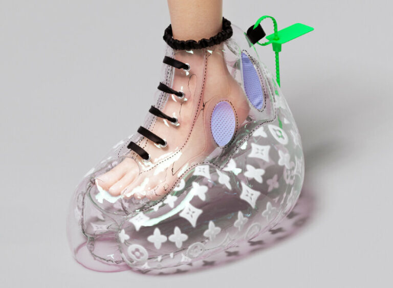inflatable concept shoes are layered with daily objects in UV-Zhu’s ...