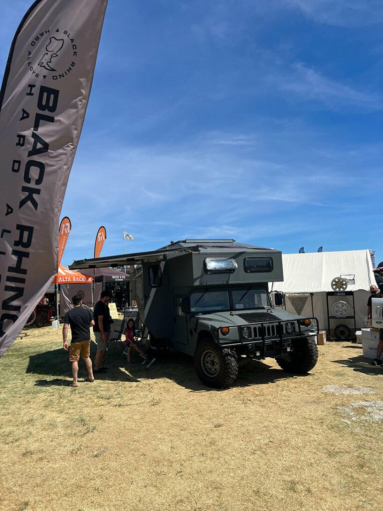 wolf rigs transforms military hummer H1 into overland 'patton' RV