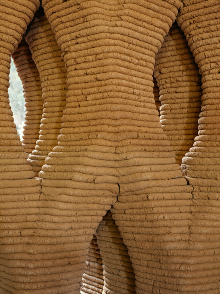 IAAC constructs 3D-printed building in spain using earth, aloe, egg ...