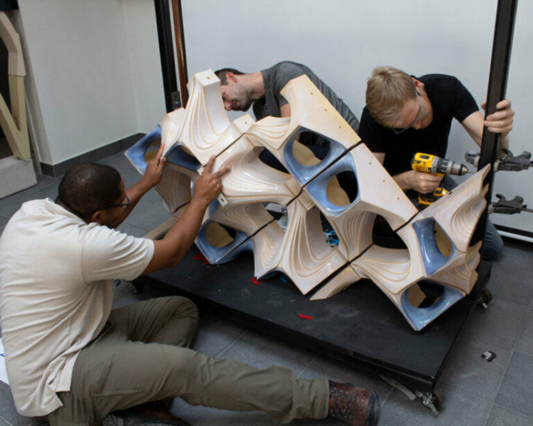 cookfox and buro happold design bee-friendly terracotta façade