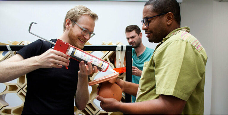 cookfox and buro happold design bee-friendly terracotta façade