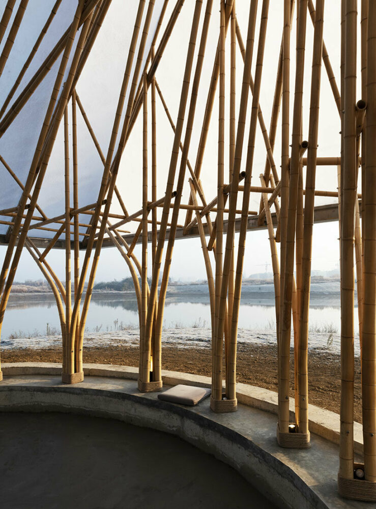 'lantern' explores and elevates the use of bamboo in architecture