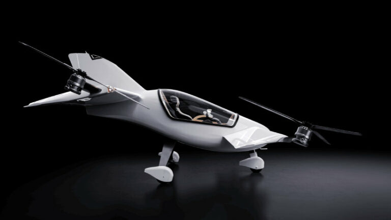 eVTOL ‘axe by skyfly’ trades rotating wings for 70 KW motors with 280 ...