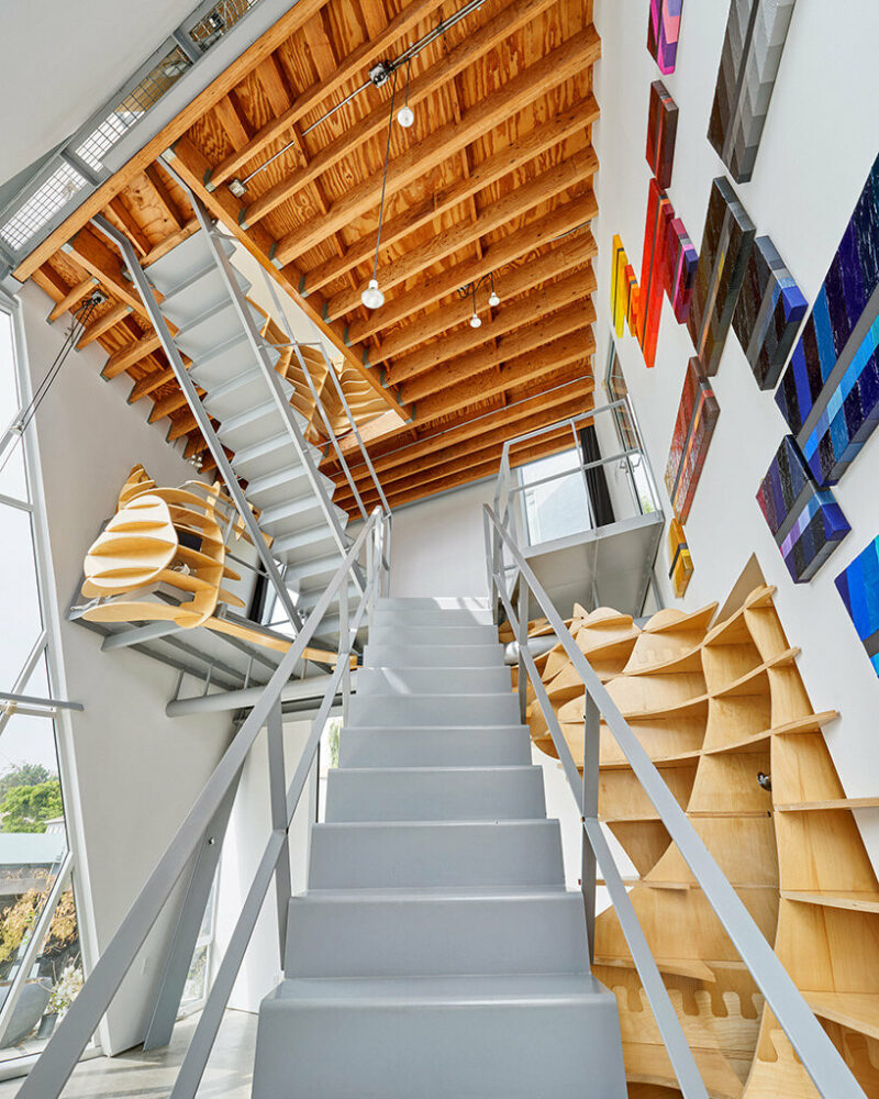 step inside 'tectonic house,' first house in US by coop himmelb(l)au