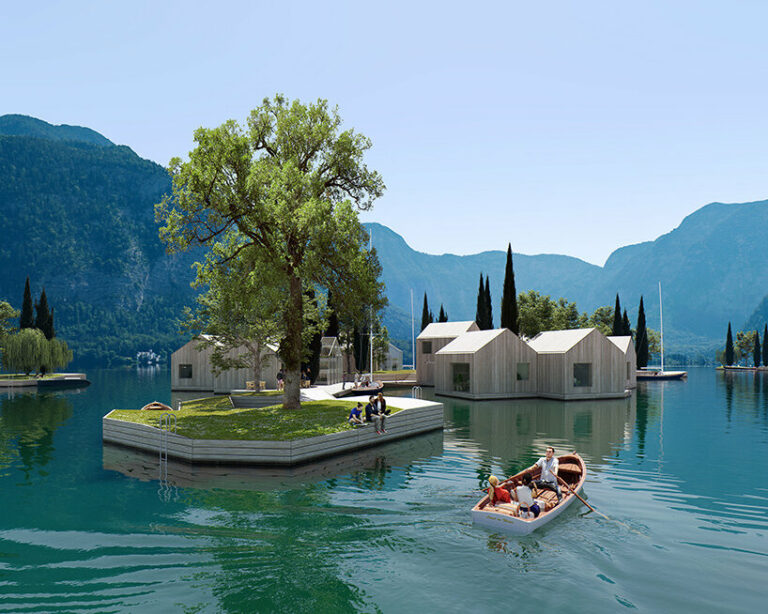 MAST develops floating architecture system from flat-pack modules