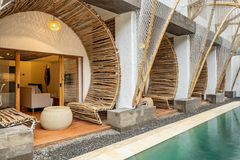 hotel in bali introduces co-living bamboo space for digital nomads