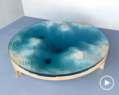 duffy london layers the abyss table to look like ocean depths