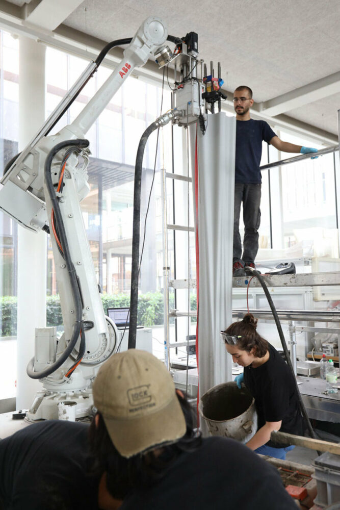 ETH zurich explores digital design + robotic 3D printing in concrete ...