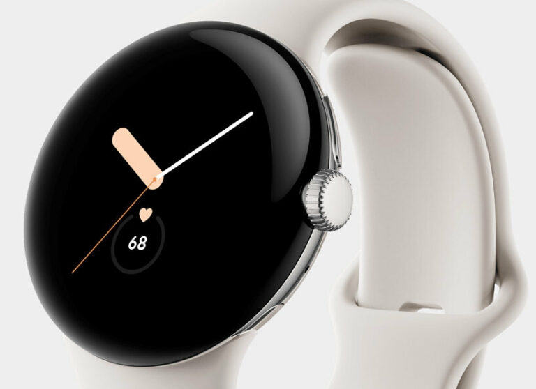 google unveils its first-ever pixel smartwatch with its metallic ...