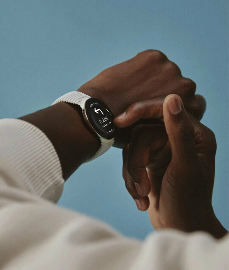 google unveils its first-ever pixel smartwatch with its metallic ...