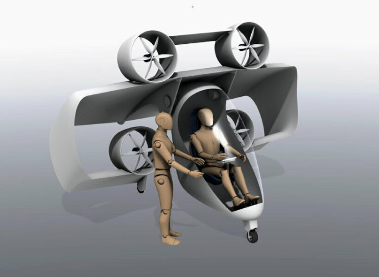 easy-to-fly, concept VTOL 'mad bat' cruises fast in air with quad ...