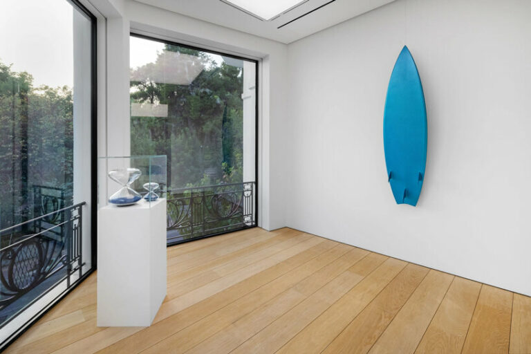 interview: marc newson on his blue and white designs at gagosian athens