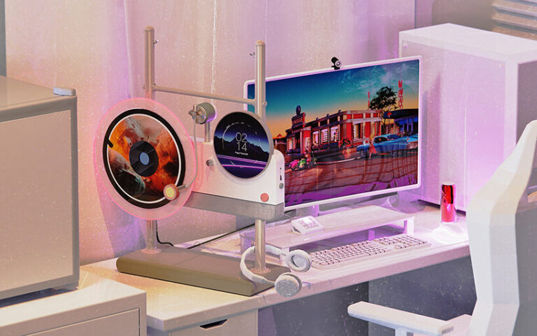 elevate your digital tunes with this vinyl-inspired 'retro player'