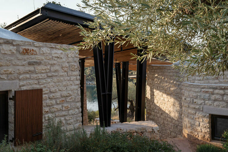 hiboux architecture nestles cluster of scattered curved volumes in ...