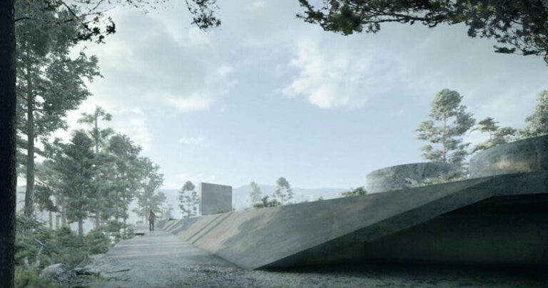 smiljan radic's 'solo hotel' is a porous terrace floating in the woods