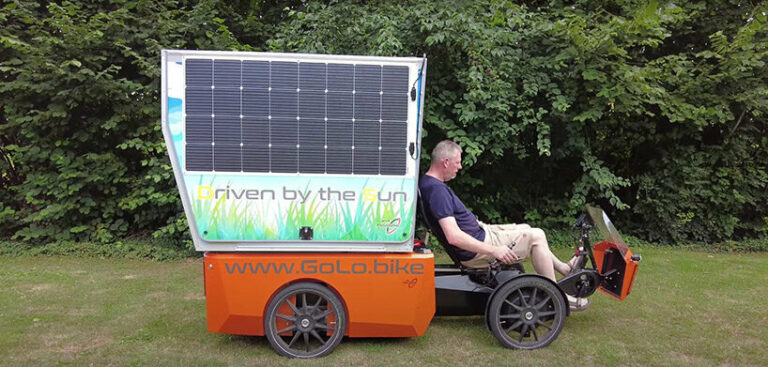 solar-powered bike camper offers comfort and independence to ...