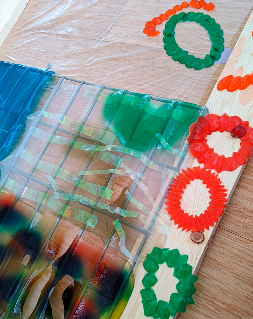 bioplastic couture collection explores sustainable fabric options