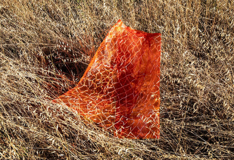 bioplastic couture collection explores sustainable fabric options