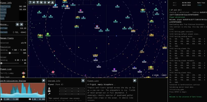 dark forest: a sci-fi blockchain game built on cutting-edge crypto