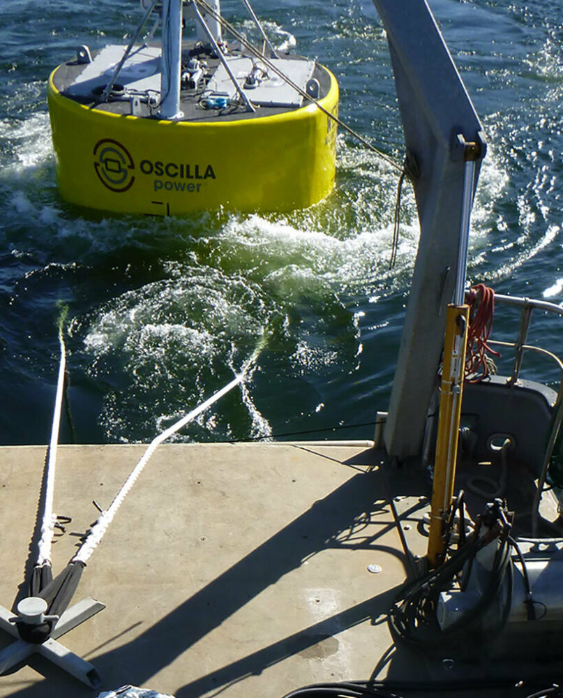 triton WEC floating electric generator extracts energy from waves