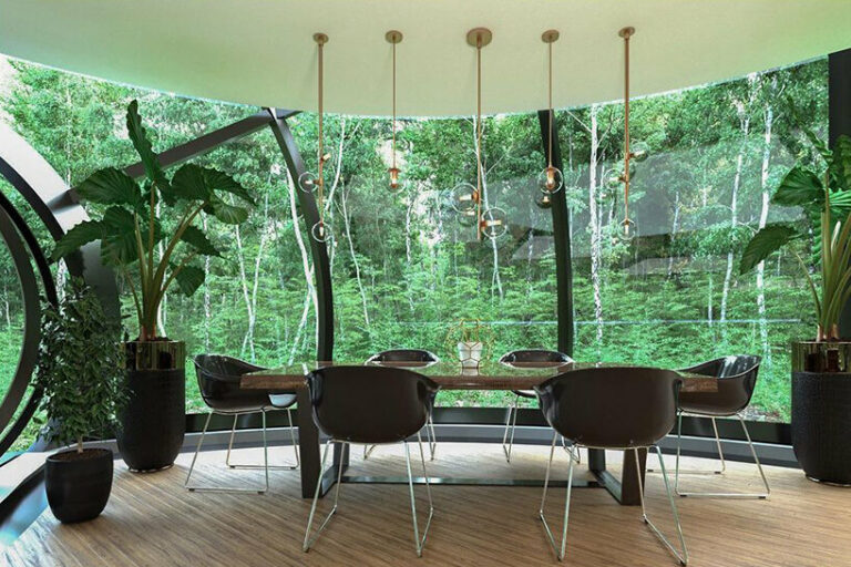 step inside the 360°-rotating living o'pod by unio design studio