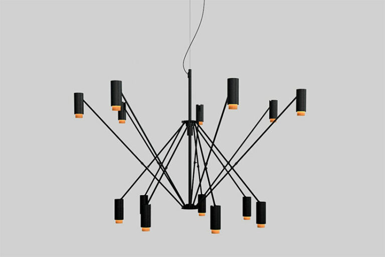 perezochando designs shape-shifting marset The W suspension lamp
