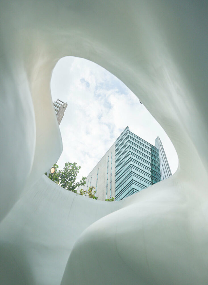 atelier ping jiang | EID arch sculpt a fluid 'micronature' in shanghai