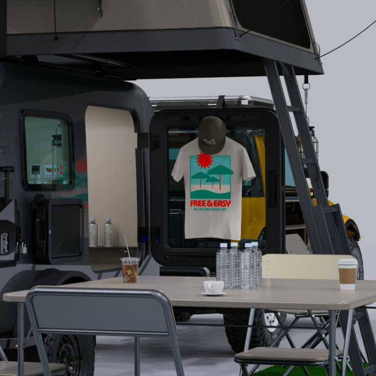 concept off-roader ALPHA CAMP brings campers’ entire home outdoors