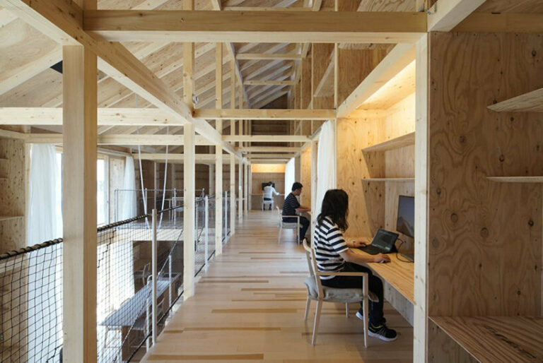 kagu house by kengo kuma is the first of many satellite offices to be ...