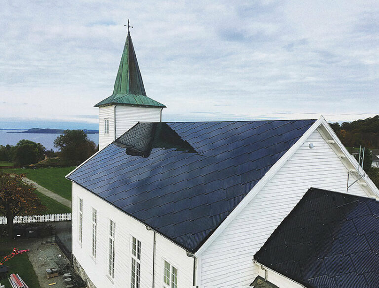 sunstyle's 'dragonscale' solar shingles integrate into the most complex ...