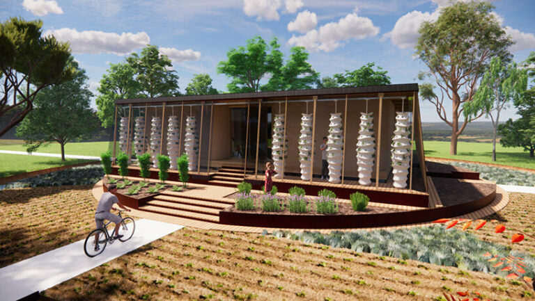 wasp's 3D printed itaca ensures off-grid living & ecological balance