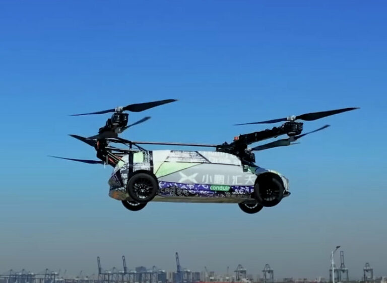 helicopter kit by XPENG turns driving car into flying vehicle