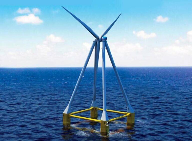 eolink's floating pyramid wind turbine captures more energy with longer blades