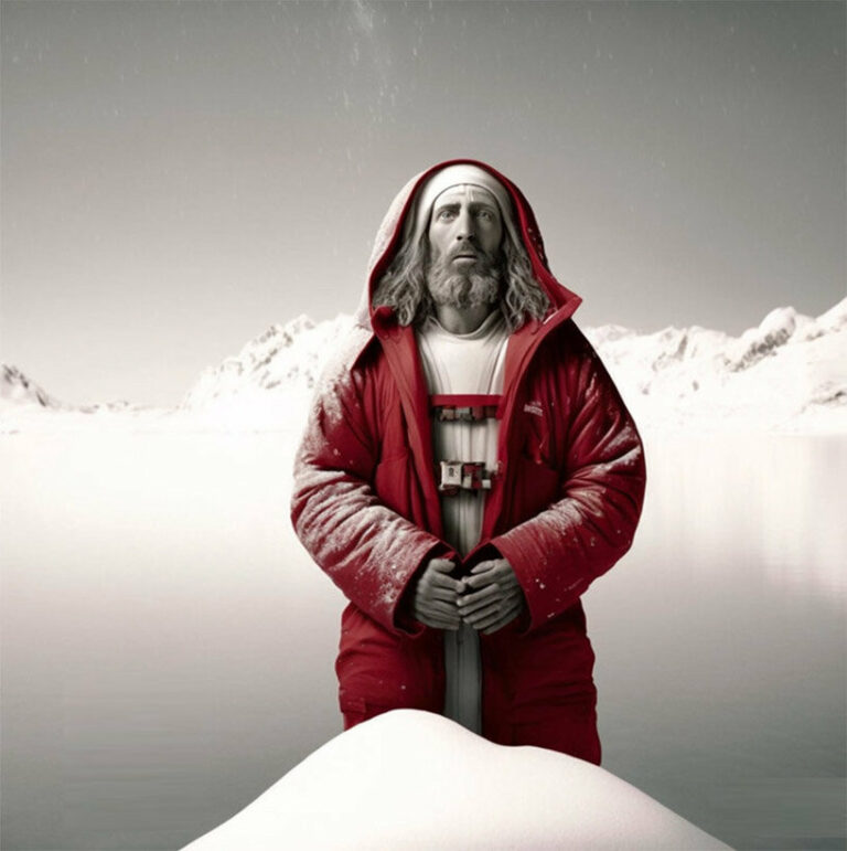 hajar ali imagines jesus as winter apparel model